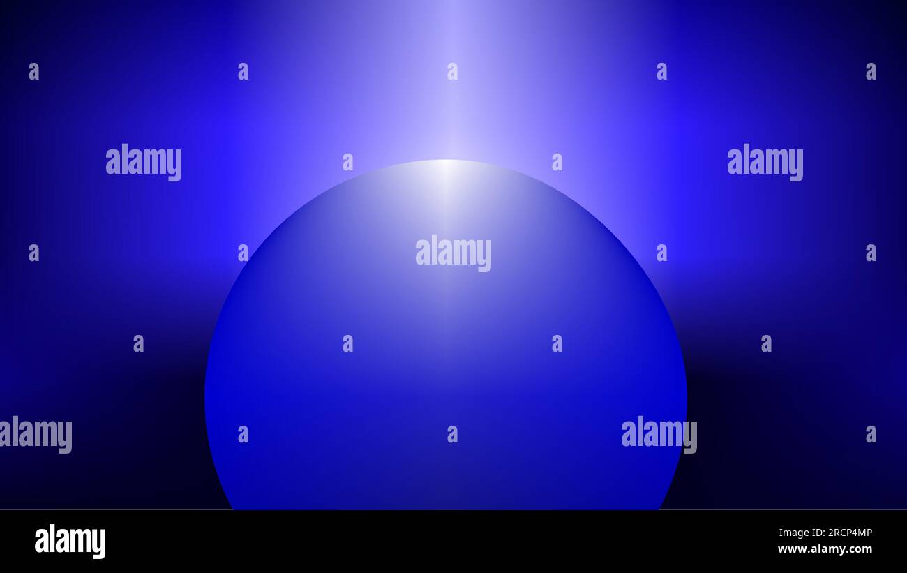 Glow 3D circle over dawn blue gradient background Stock Vector Image ...