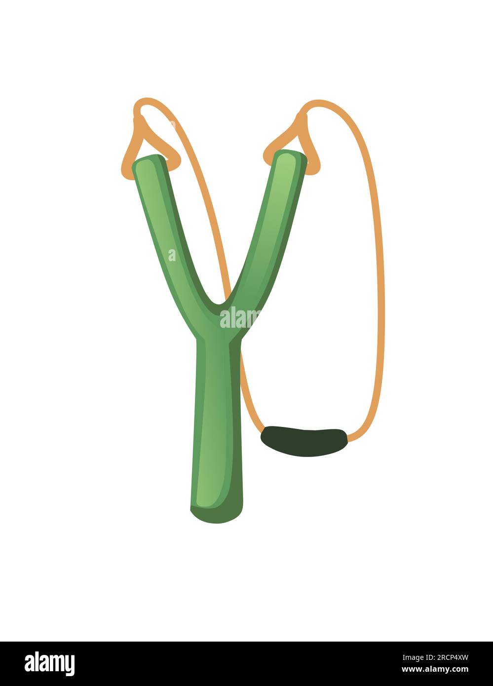 Professional slingshot with plastic handle vector illustration isolated ...
