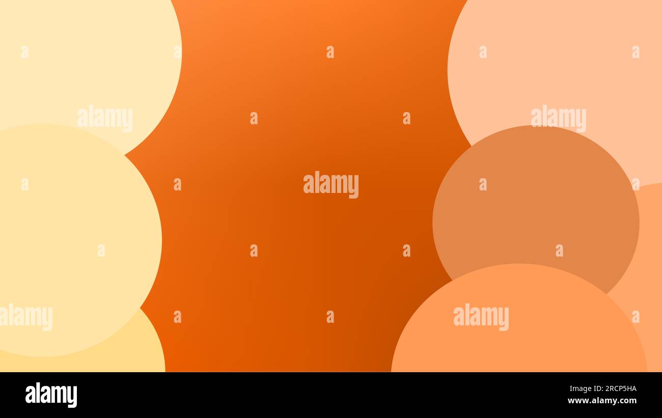 Orange Yellow Sunset Gradient With Transparent Circles. It has a Sunset ...