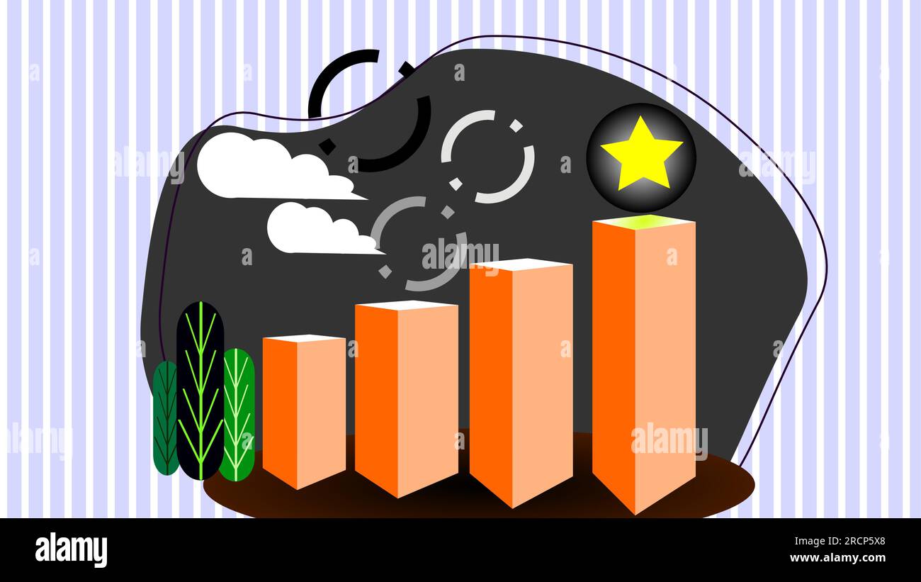 Steps To Succes Star as a Goal Abstract Vector Art Stock Vector Image ...