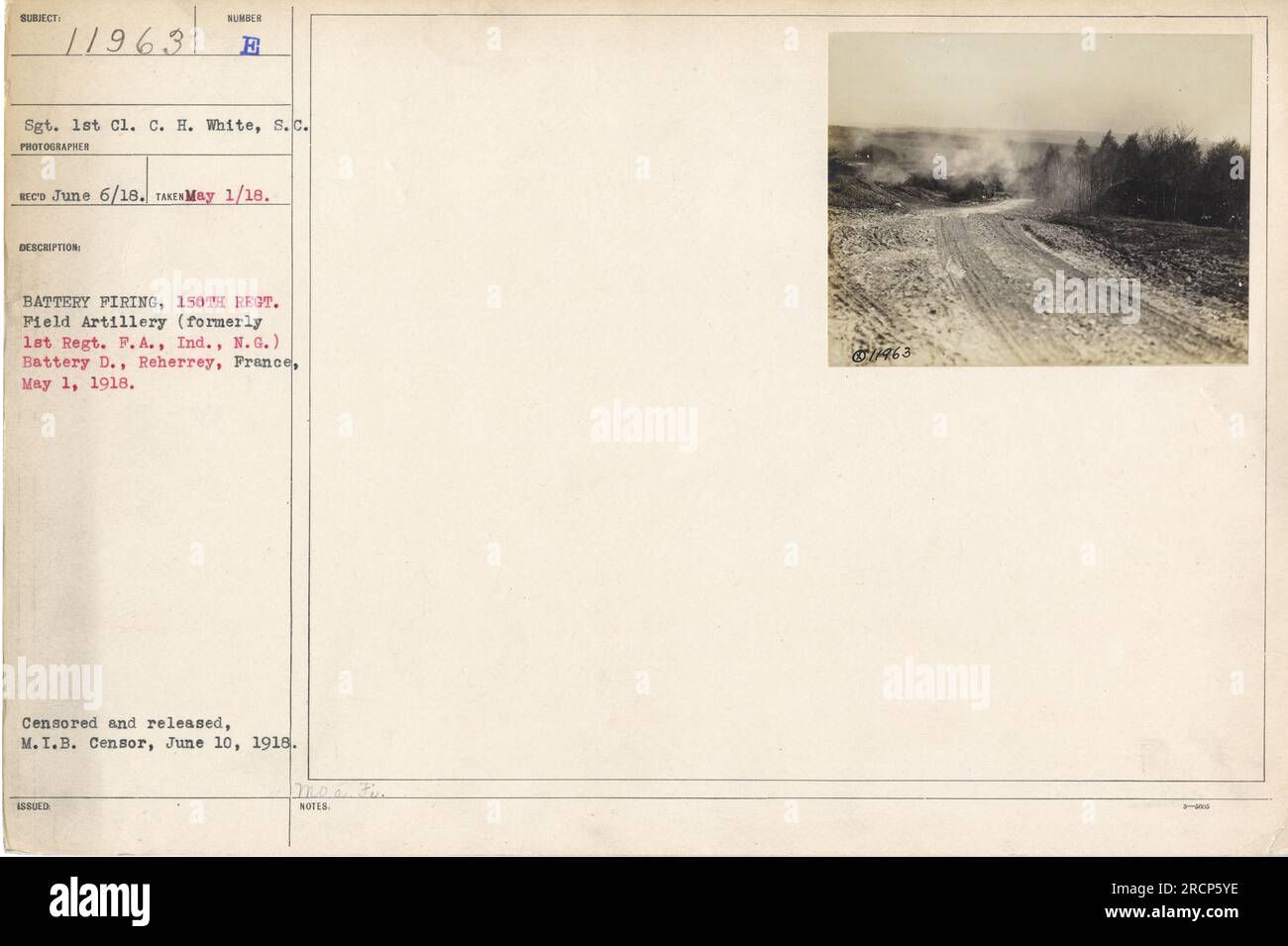 This image shows Sergeant 1st Class C.H. White of the Signal Corps in a ...