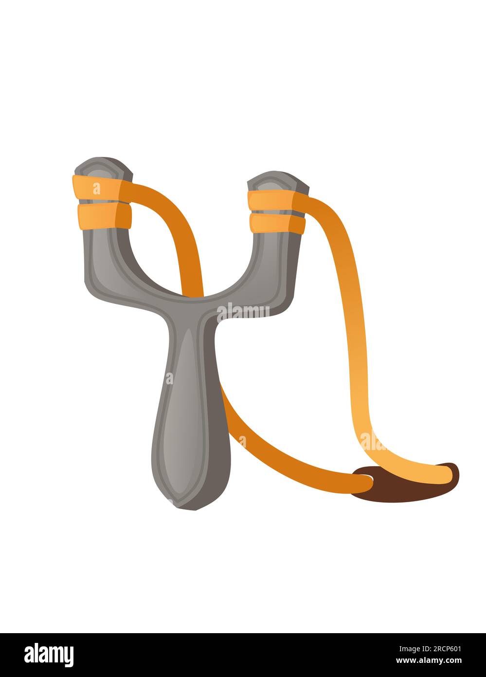 Professional slingshot with plastic handle vector illustration isolated ...