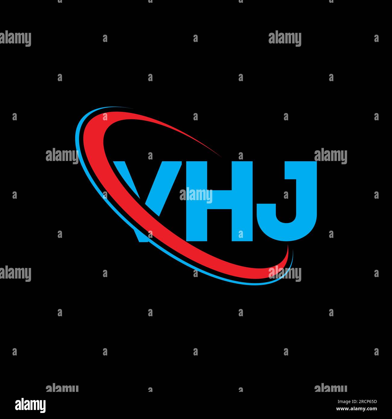 VHJ logo. VHJ letter. VHJ letter logo design. Initials VHJ logo linked ...