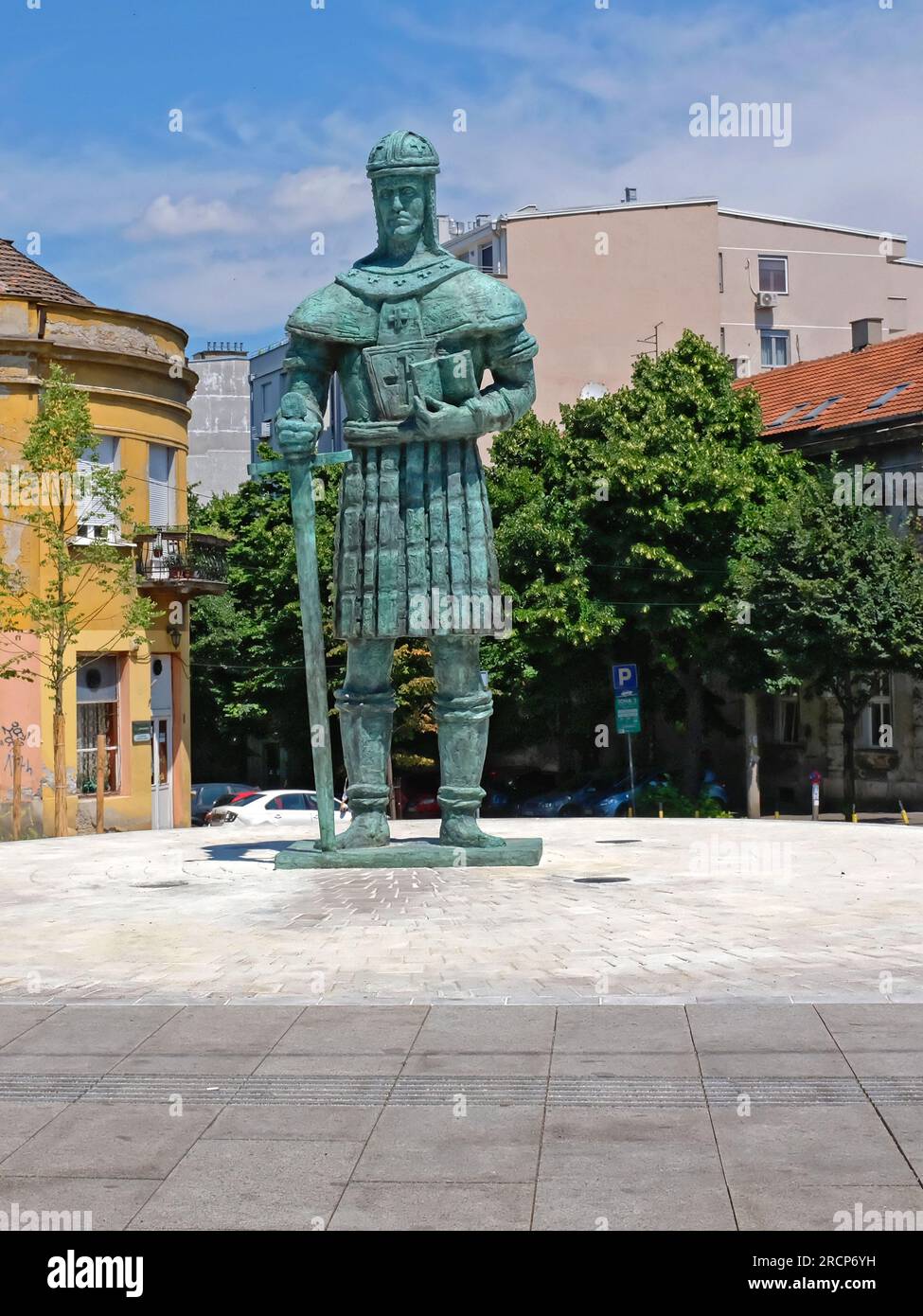 Belgrade, Serbia - July 5, 2021: Bronze statue of Despot Stefan ...