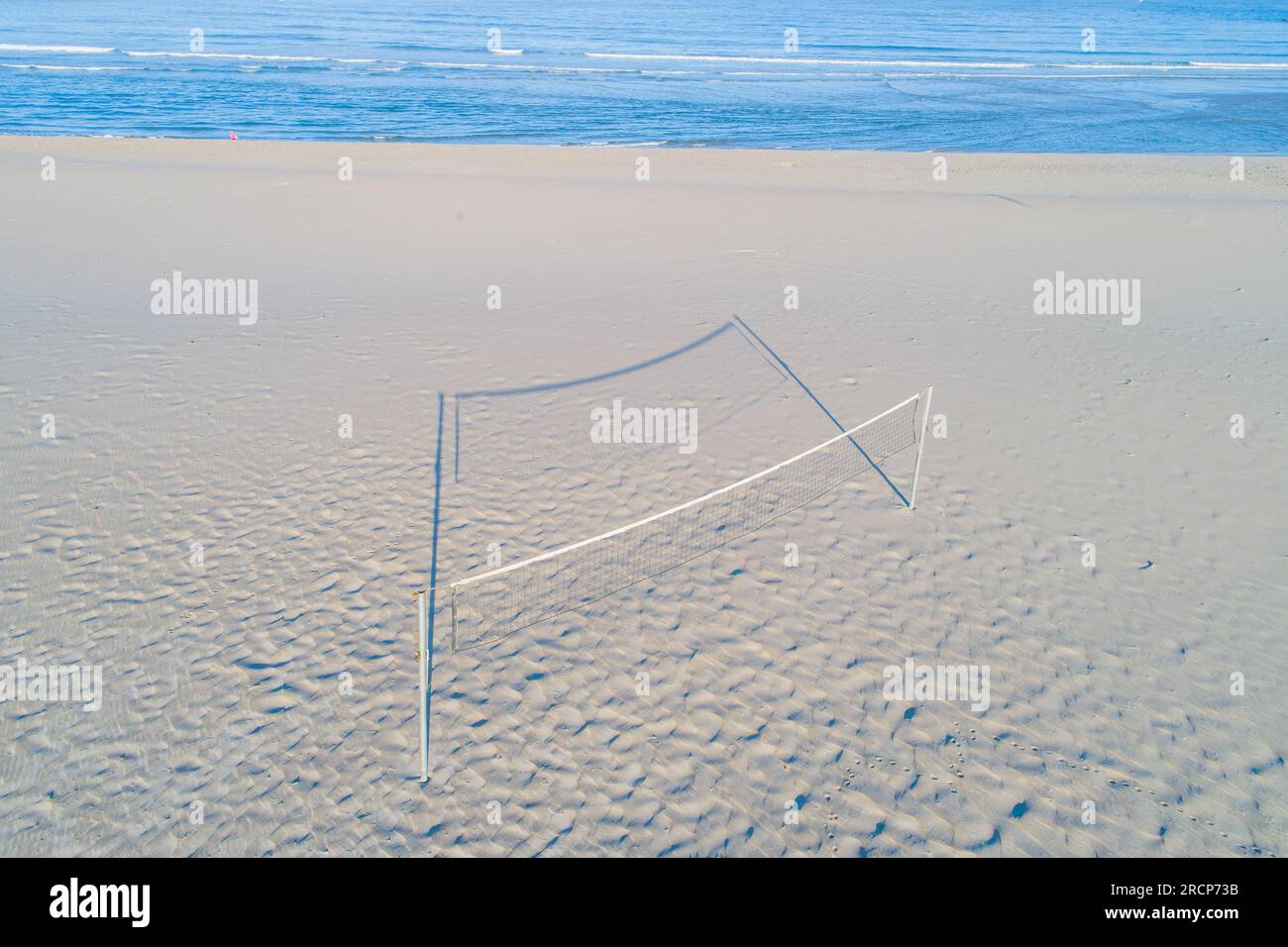 aerial view of a beach volleyball net, beach sports concept Stock Photo ...