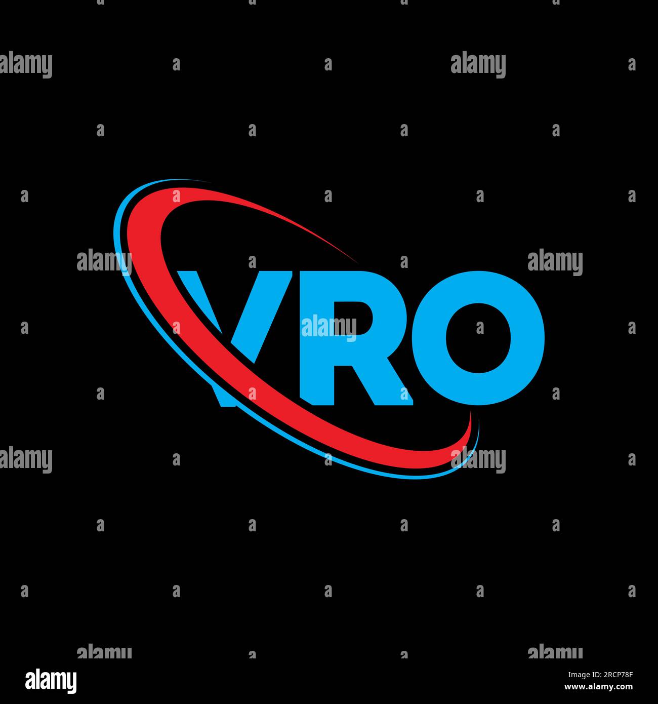 VRO logo. VRO letter. VRO letter logo design. Initials VRO logo linked ...