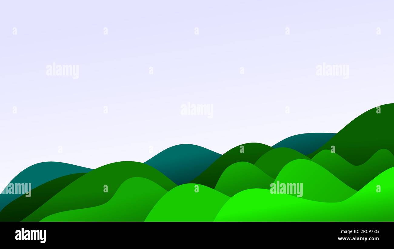 Abstract minimalist frame glowing green hi-res stock photography and ...