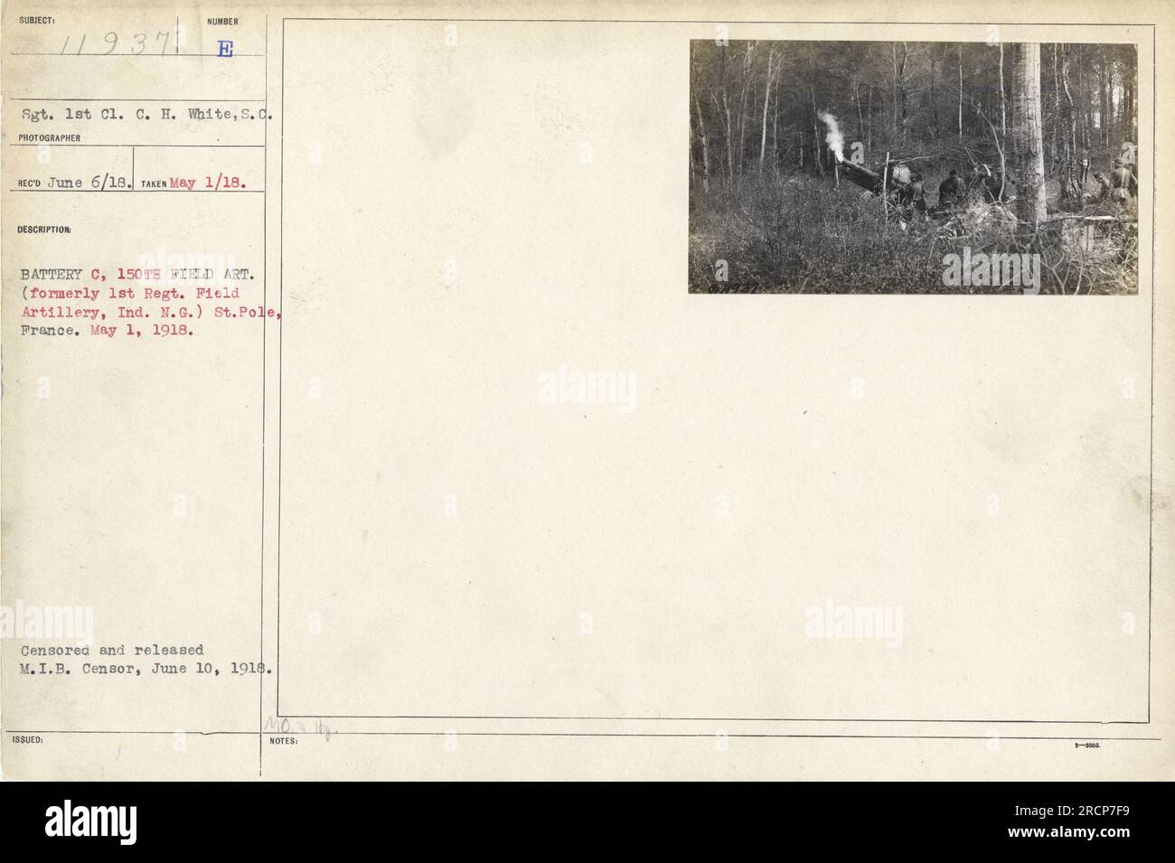 Soldiers from Battery C, 150th Field Artillery, formerly 1st Regt ...