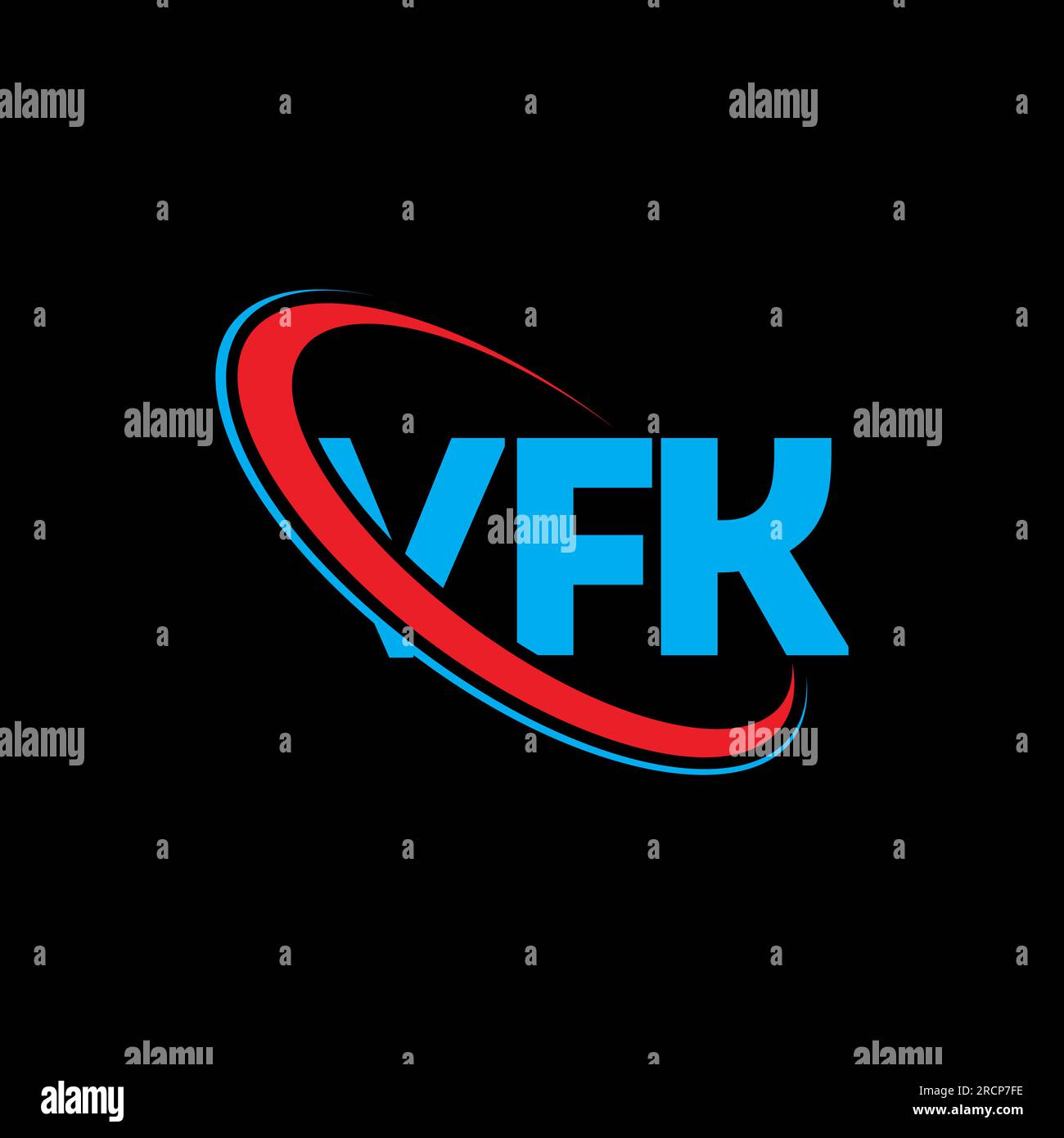 VFK logo. VFK letter. VFK letter logo design. Initials VFK logo linked ...