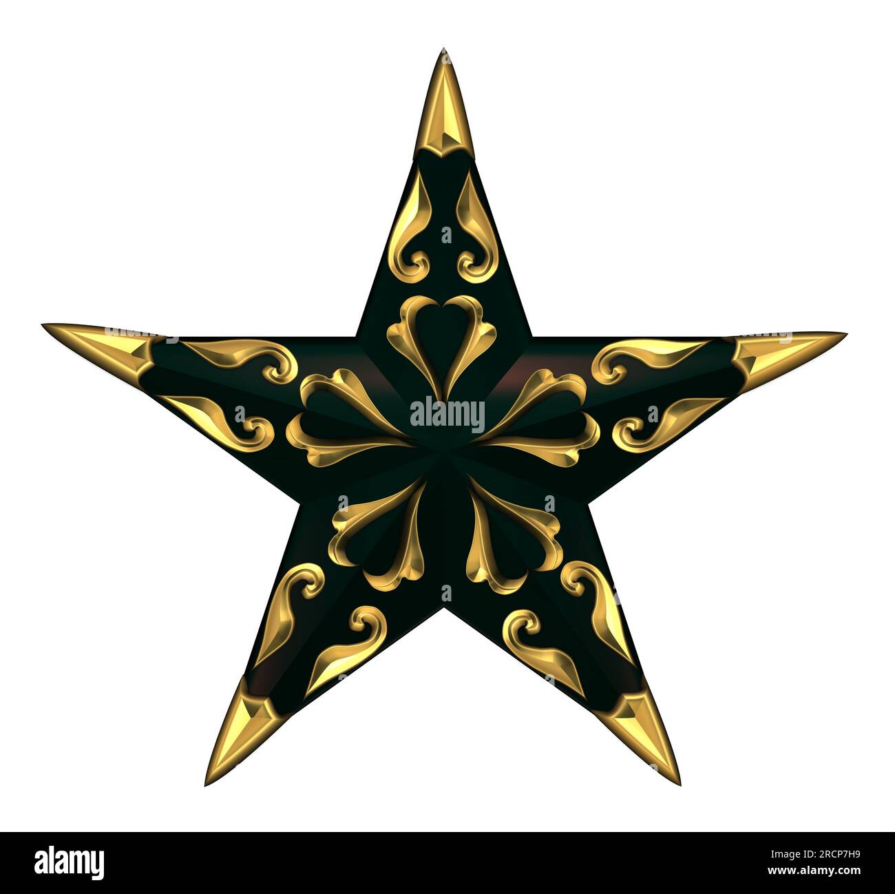 Luxury gold christmas tree decorations Cut Out Stock Images & Pictures ...