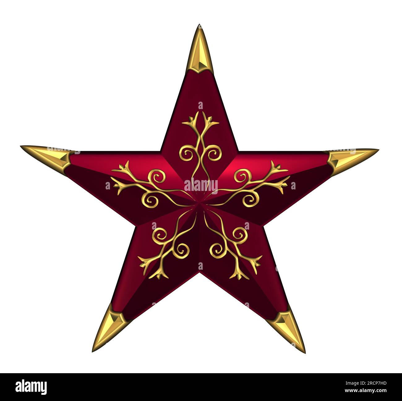 Luxury gold christmas tree decorations Cut Out Stock Images & Pictures ...