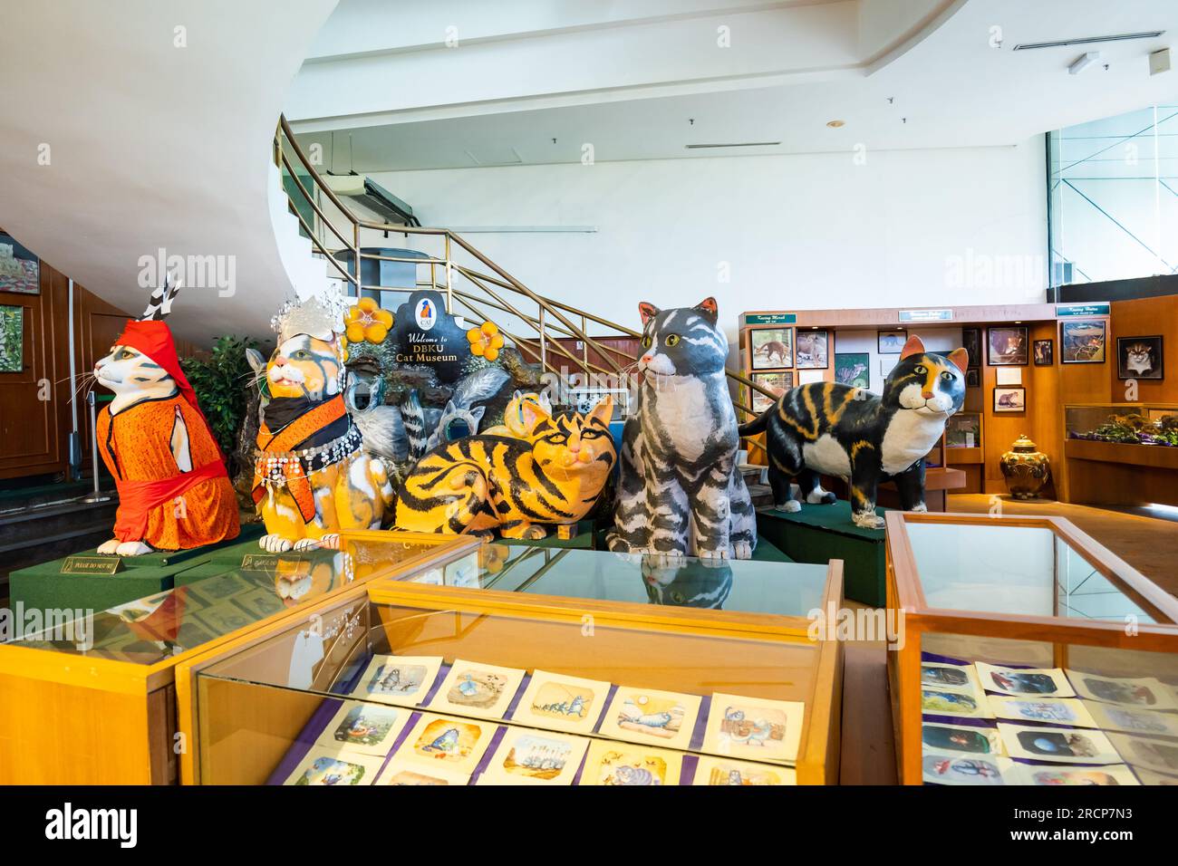 Kuching, Malaysia - May 2023: Kuching Cat Museum interior in Sarawak ...