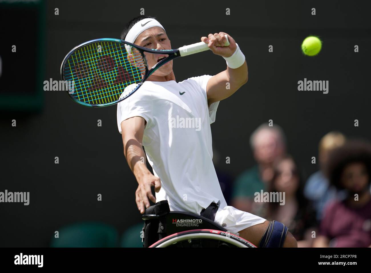 Japan's Tokito Oda returns to Britain's Alfie Hewitt in the final of ...