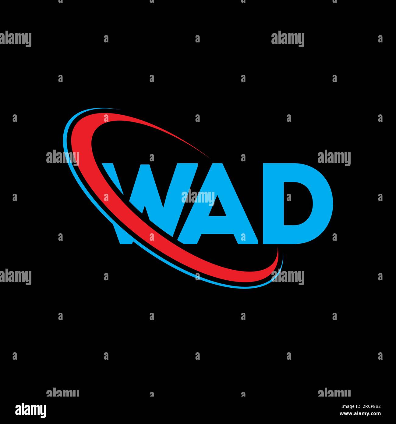 WAD logo. WAD letter. WAD letter logo design. Initials WAD logo linked ...
