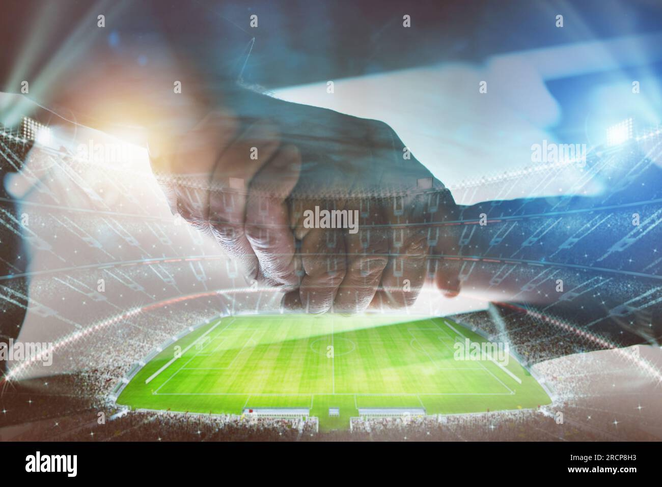 Football handshake hi-res stock photography and images - Alamy