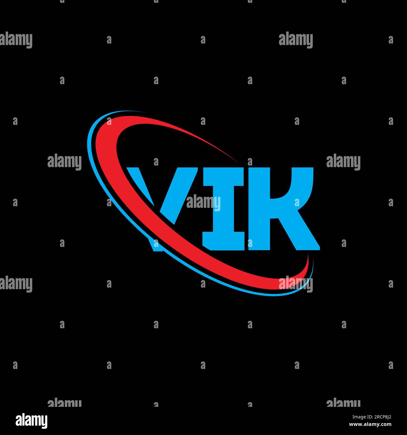 VIK logo. VIK letter. VIK letter logo design. Initials VIK logo linked ...