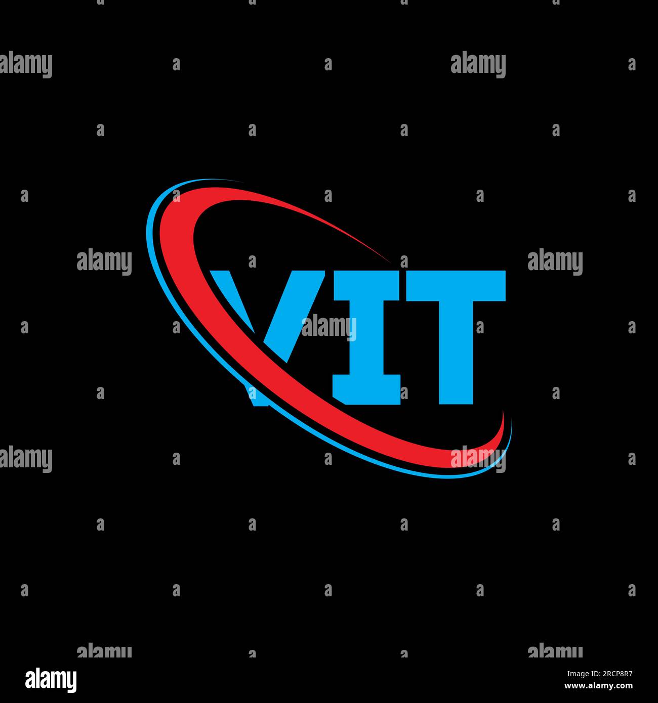 VIT logo. VIT letter. VIT letter logo design. Initials VIT logo linked ...
