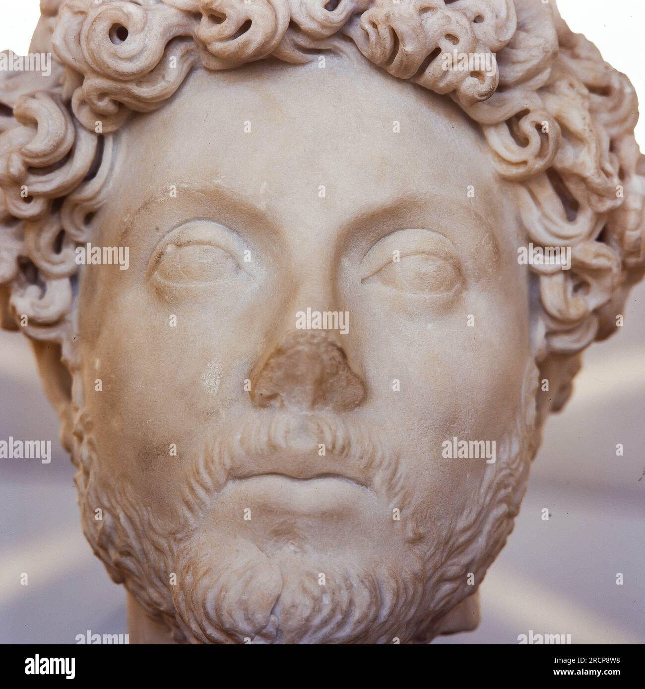 Retrato de Marco Aurelio joven, procedente del sector del Foro de la ...