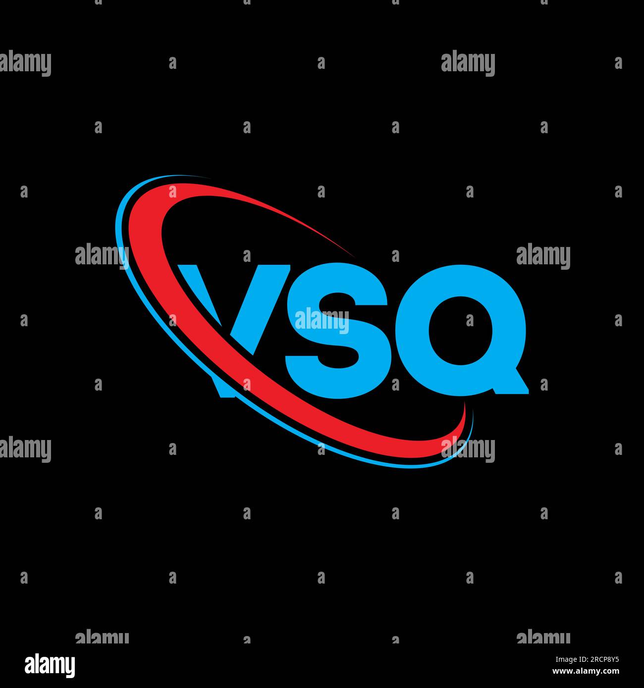 VSQ logo. VSQ letter. VSQ letter logo design. Initials VSQ logo linked with circle and uppercase ...