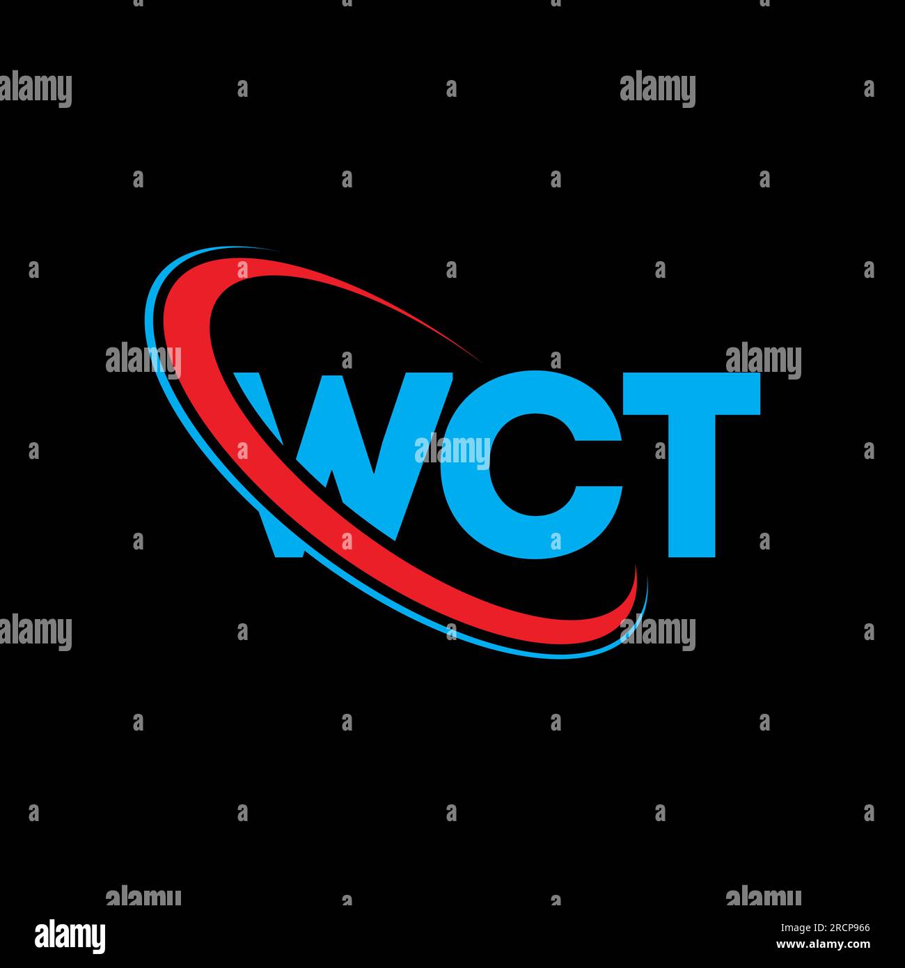 WCT logo. WCT letter. WCT letter logo design. Initials WCT logo linked ...