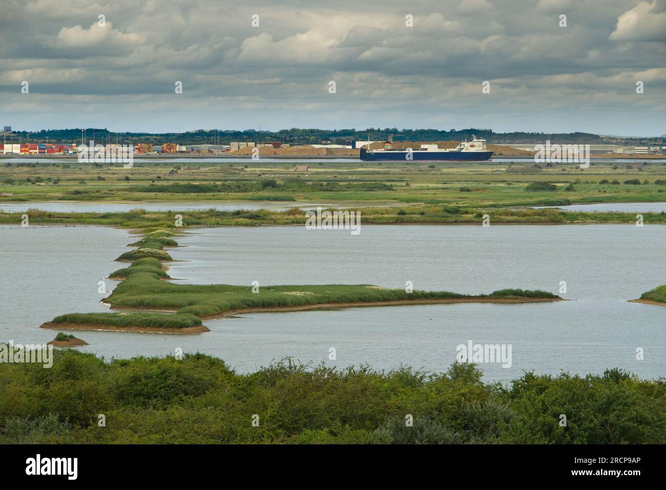 A View Over Cliffe Pools in Kent Stock Photo - Alamy