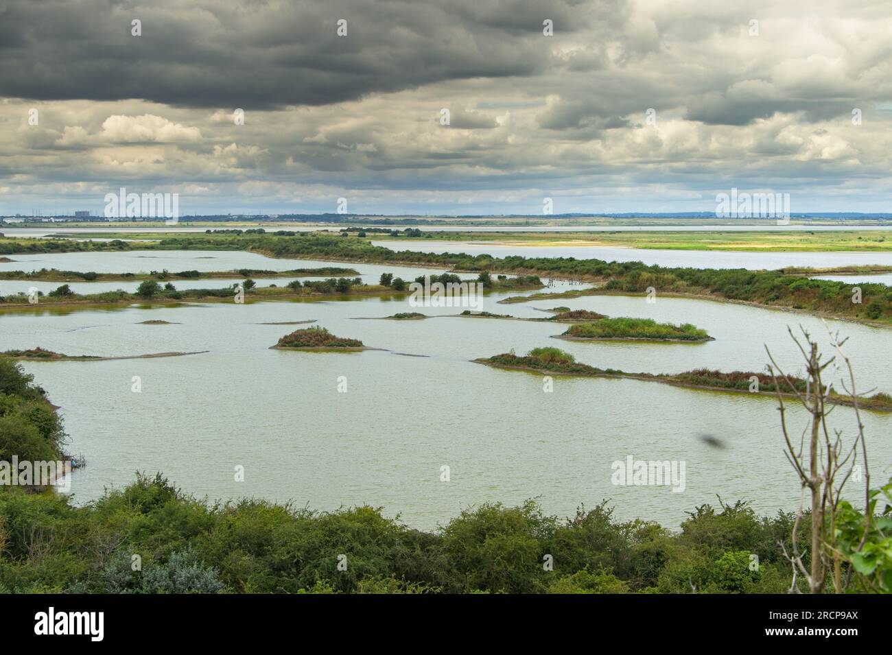 A View Over Cliffe Pools in Kent Stock Photo - Alamy