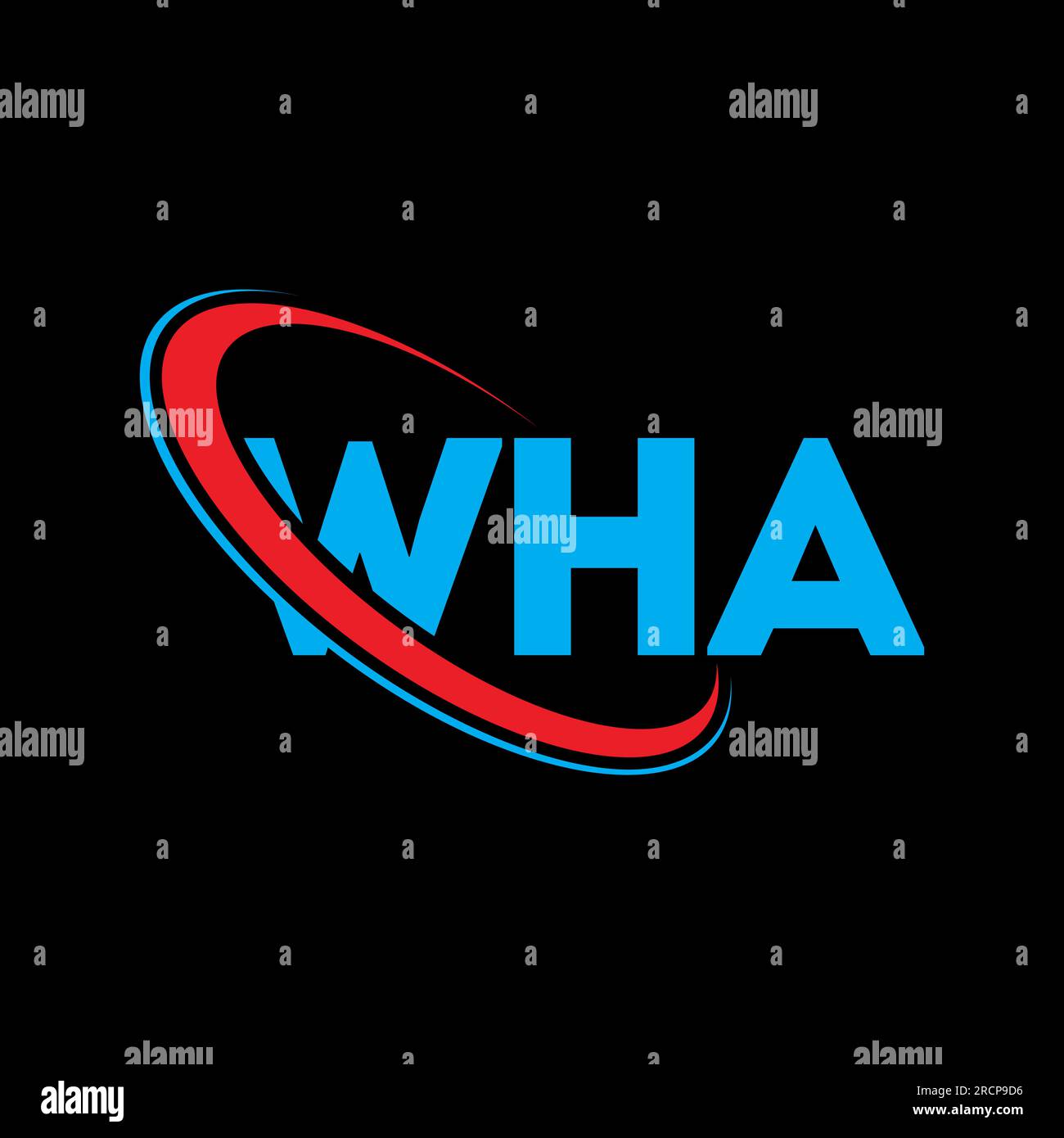 WHA logo. WHA letter. WHA letter logo design. Initials WHA logo linked ...