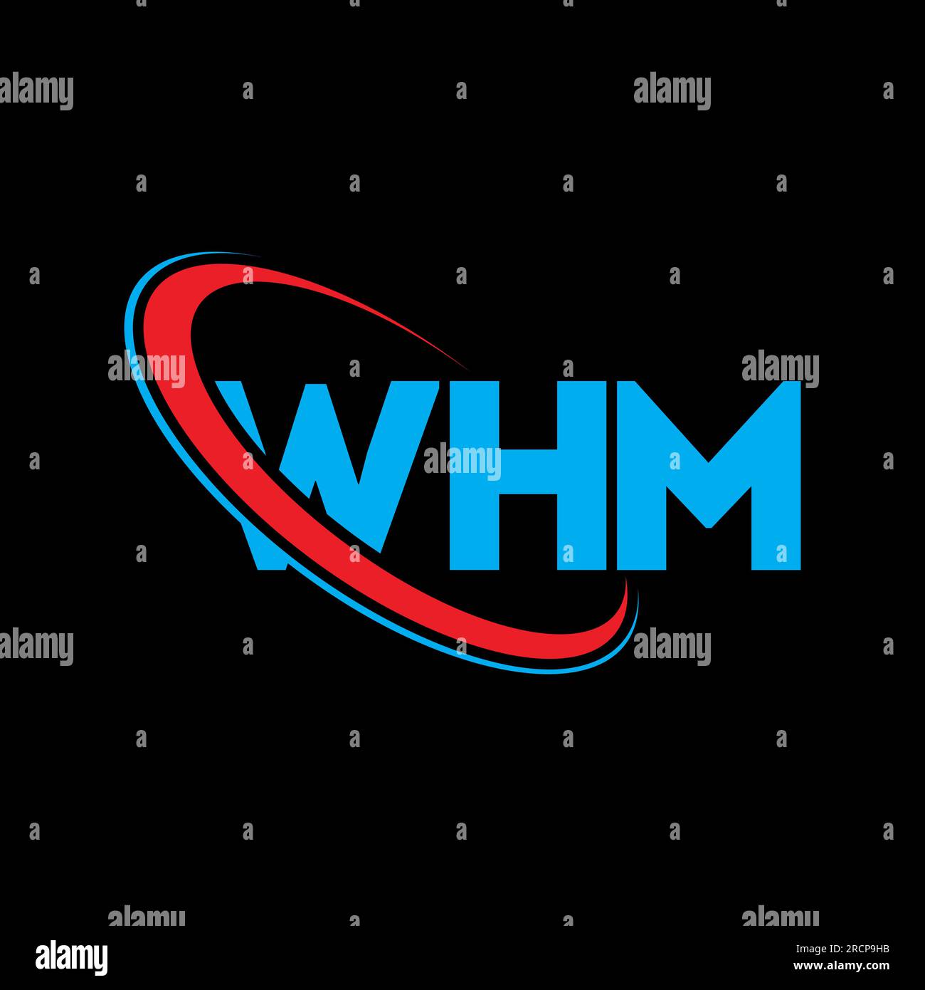 WHM logo. WHM letter. WHM letter logo design. Initials WHM logo linked ...