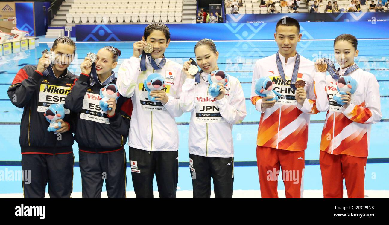 (L to R) Dennis GONZALEZ BONEU and Emma GARCIA of Spain, silver, Yotaro ...