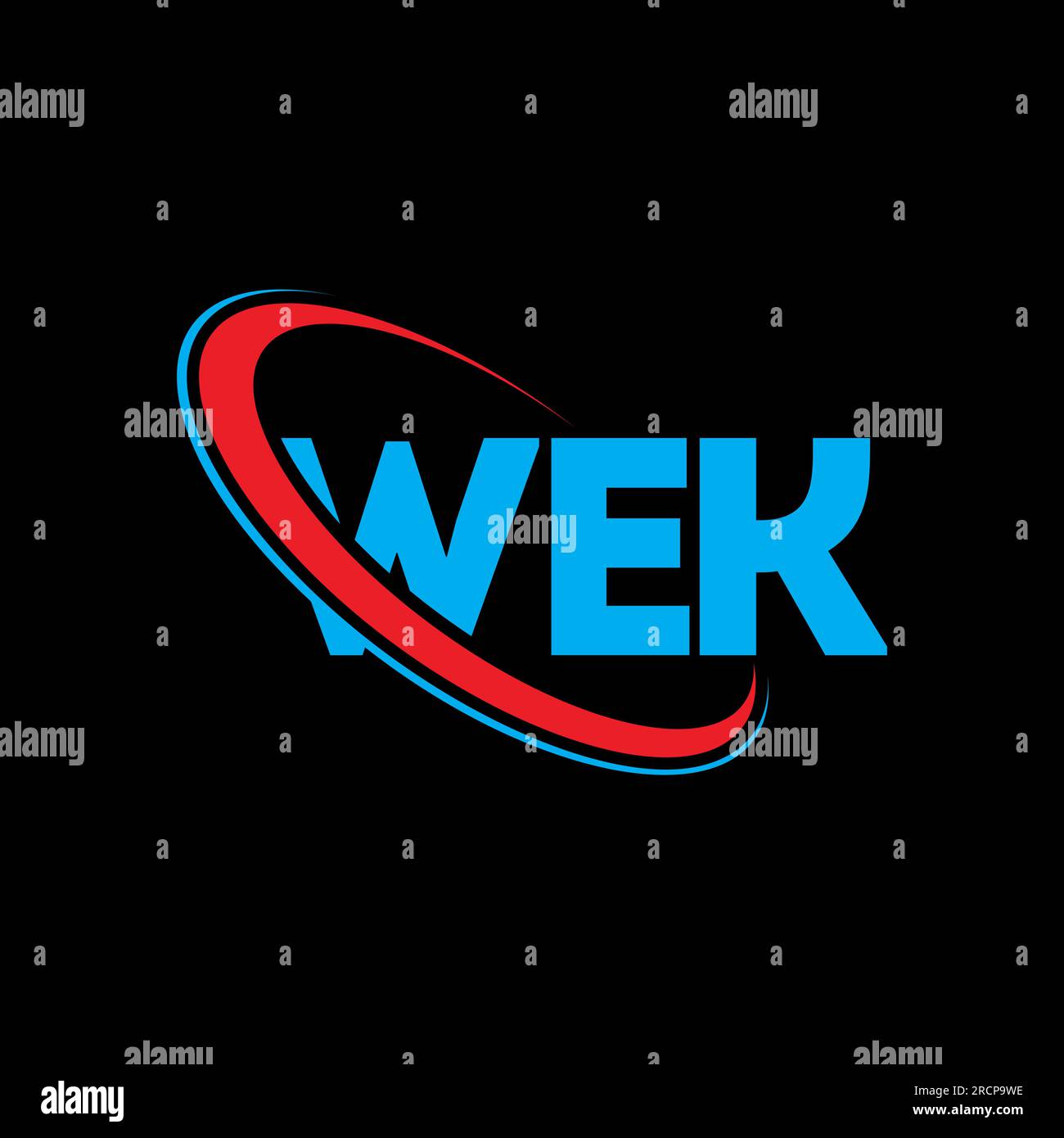 WEK logo. WEK letter. WEK letter logo design. Initials WEK logo linked ...