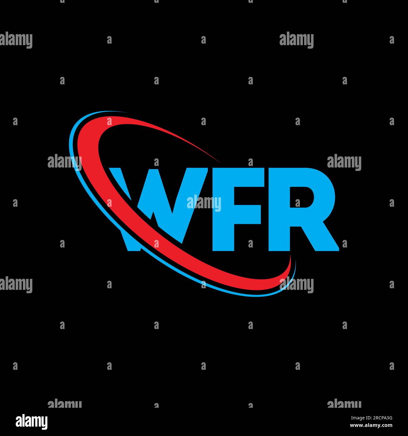 WFR logo. WFR letter. WFR letter logo design. Initials WFR logo linked ...