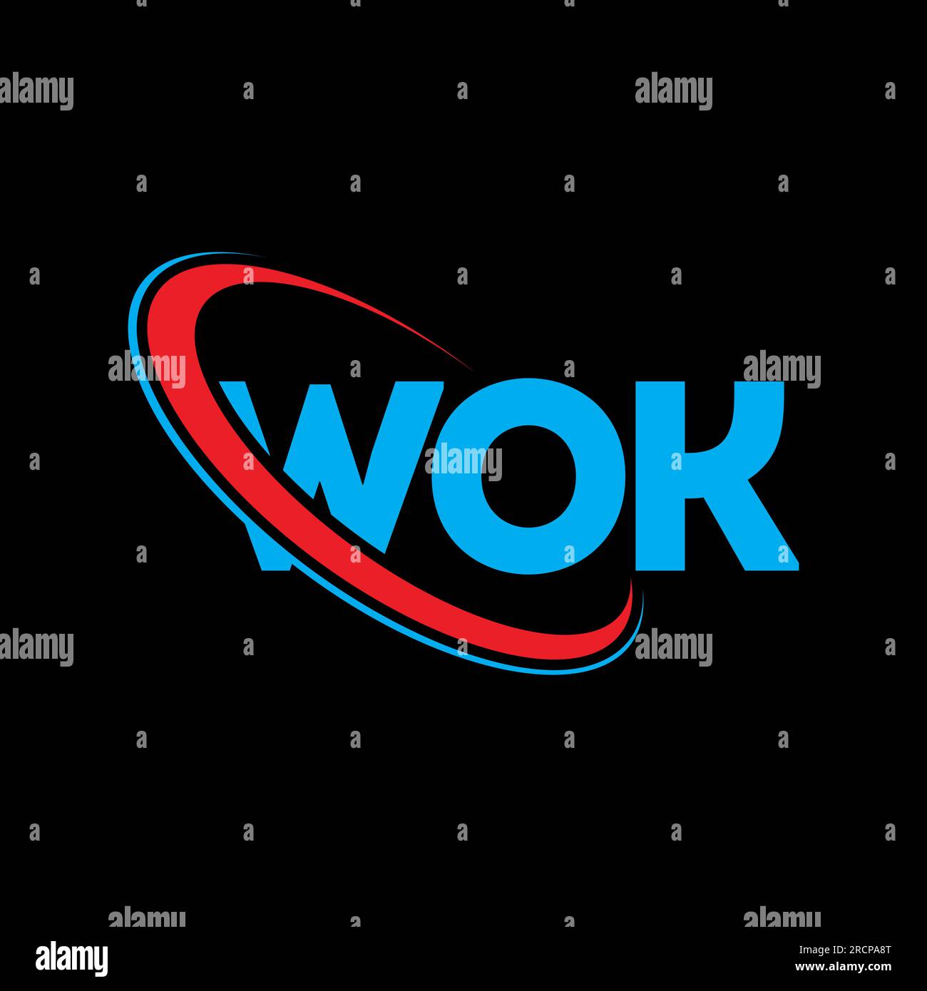 Wok Logo Wok Letter Wok Letter Logo Design Initials Wok Logo Linked With Circle And Uppercase