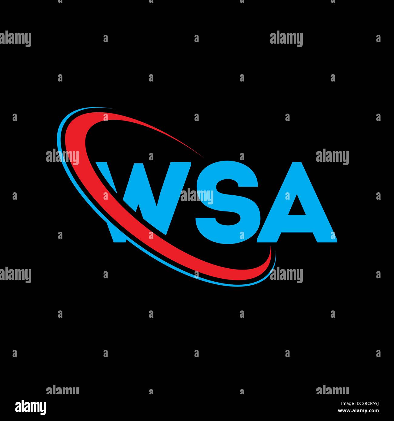 WSA logo. WSA letter. WSA letter logo design. Initials WSA logo linked with circle and uppercase ...