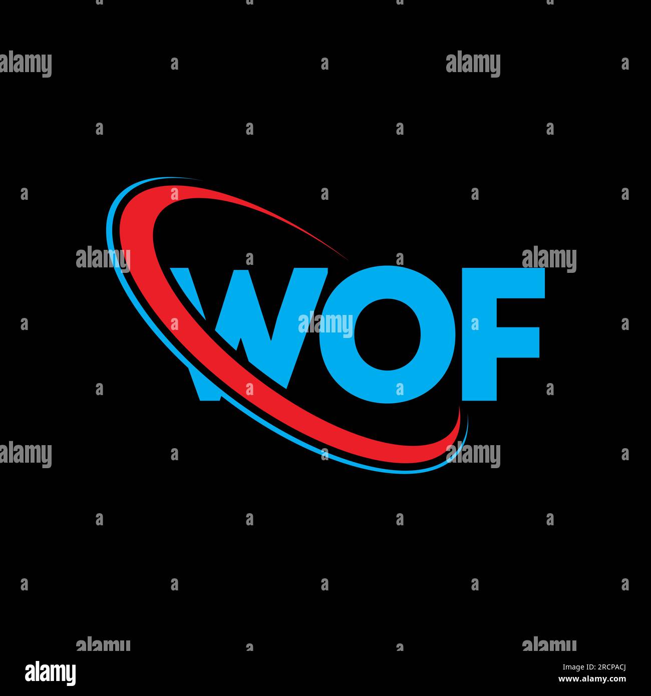 WOF logo. WOF letter. WOF letter logo design. Initials WOF logo linked ...