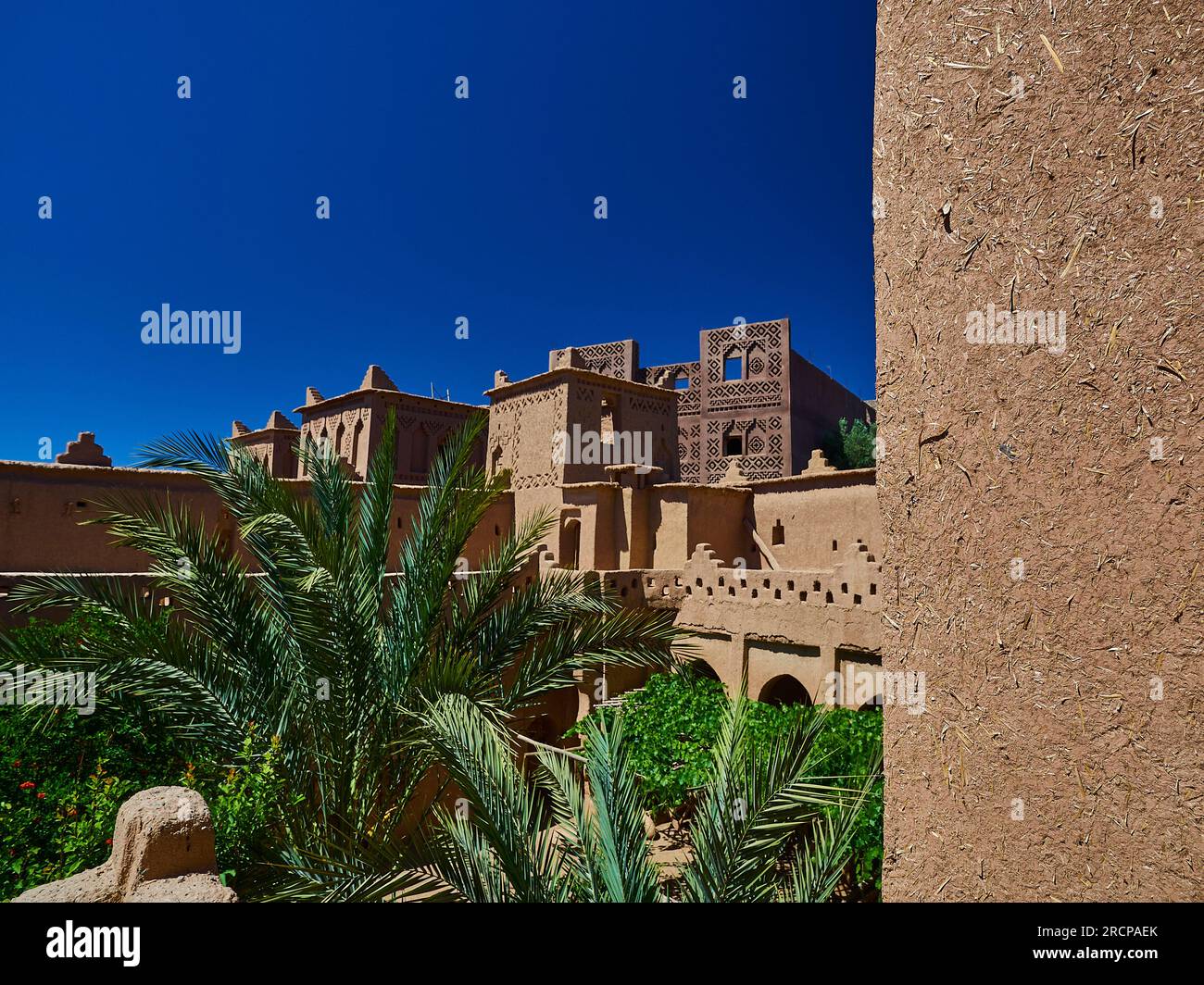 A Kasbah is a typical and traditional building made of clay and straw ...