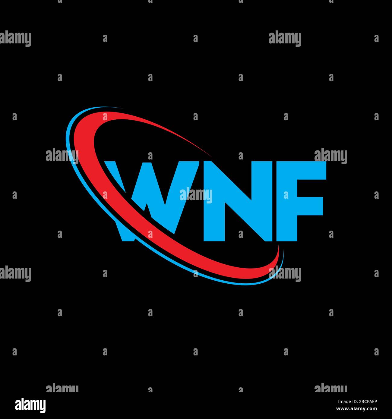 WNF logo. WNF letter. WNF letter logo design. Initials WNF logo linked ...