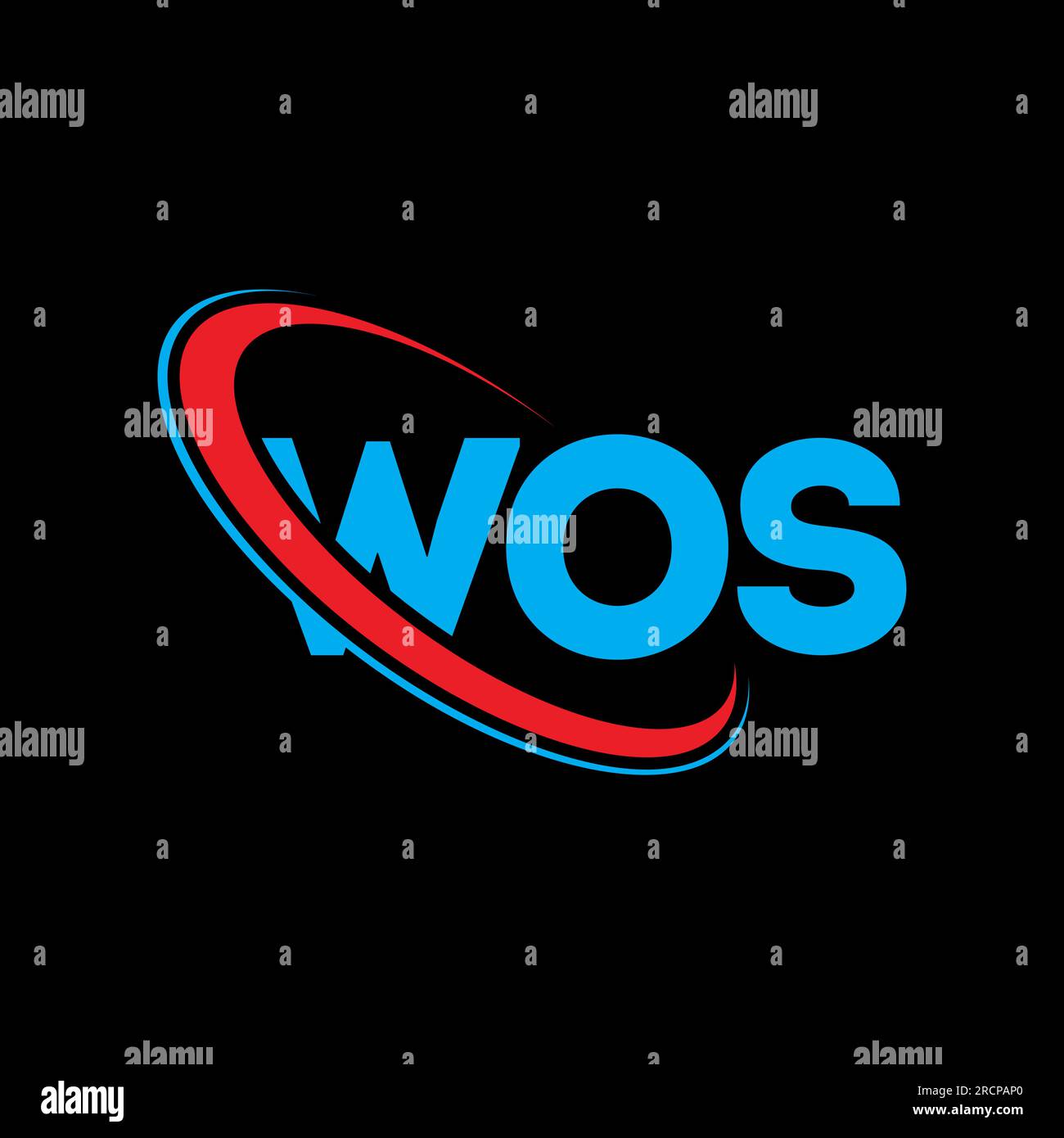 WOS logo. WOS letter. WOS letter logo design. Initials WOS logo linked ...