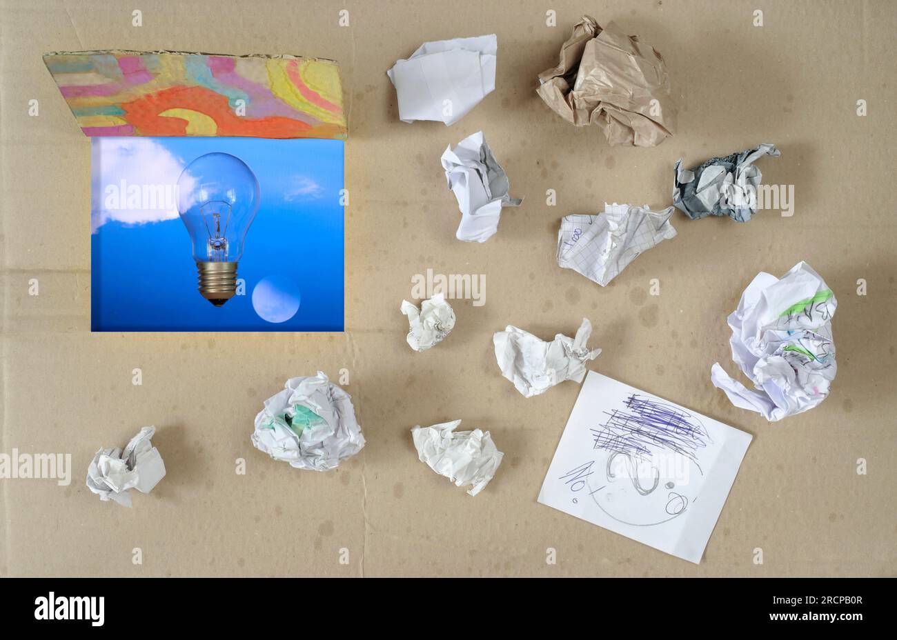 thinking outside the box,Innovation,idea,vision, business concept ...