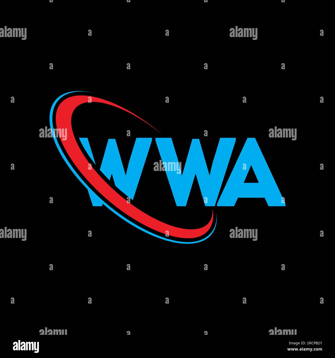 WWA logo. WWA letter. WWA letter logo design. Initials WWA logo linked ...