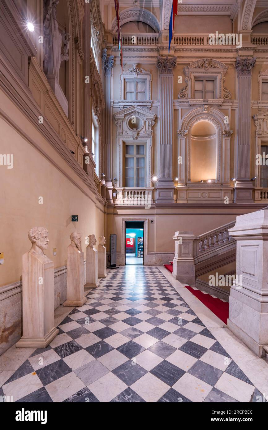 Monumental Hall, Museo Nazionale del Risorgimento, Turin, Piedmont ...