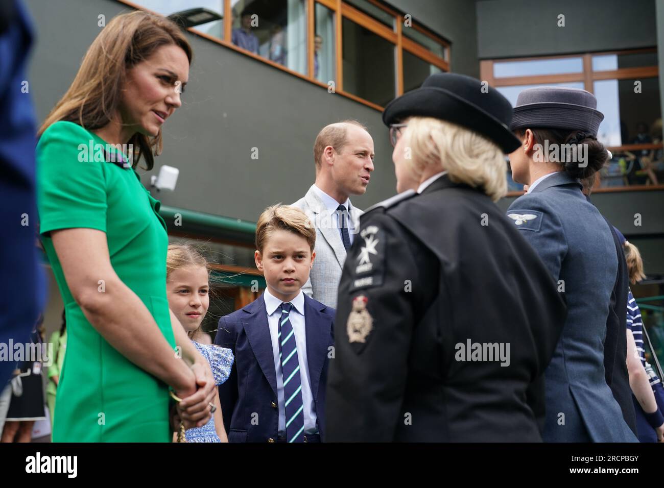 The Prince and Princess of Wales with Prince George and Princess ...