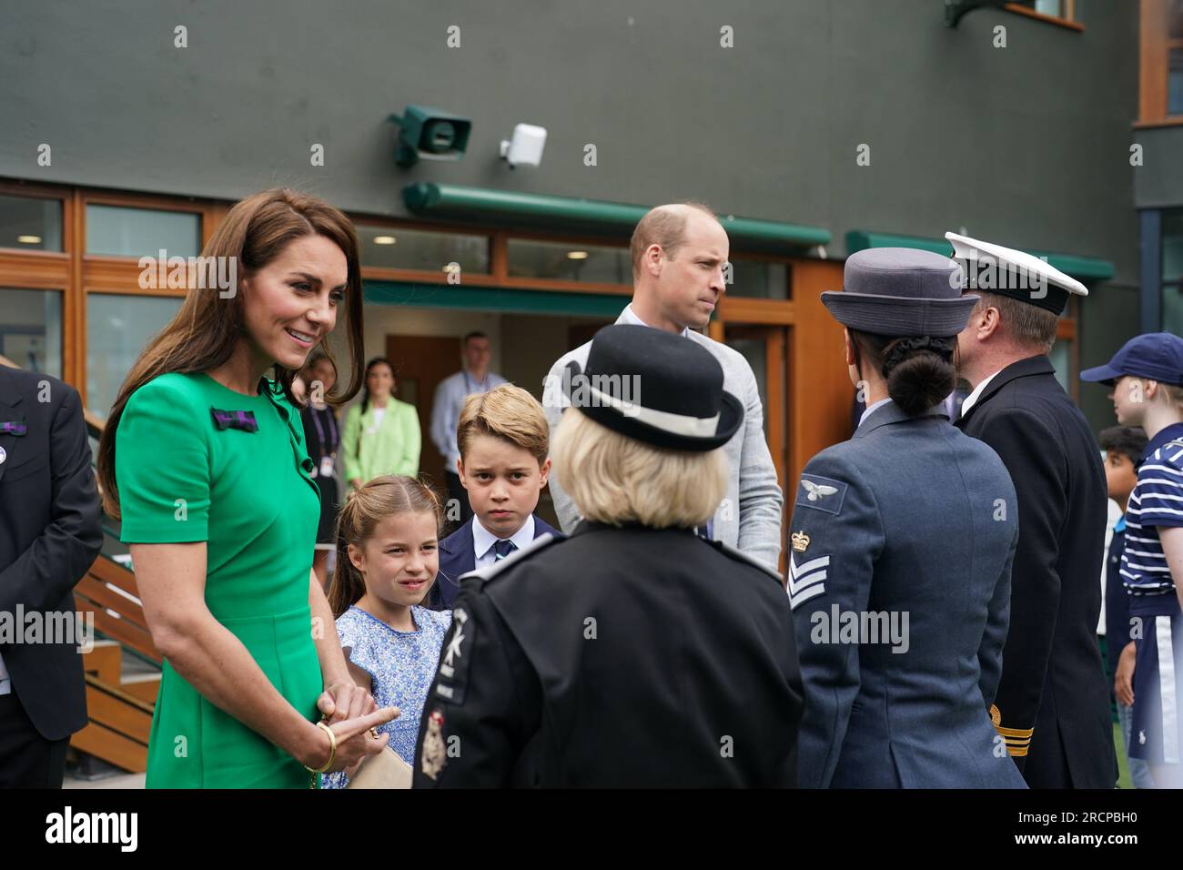 The Prince and Princess of Wales with Prince George and Princess ...