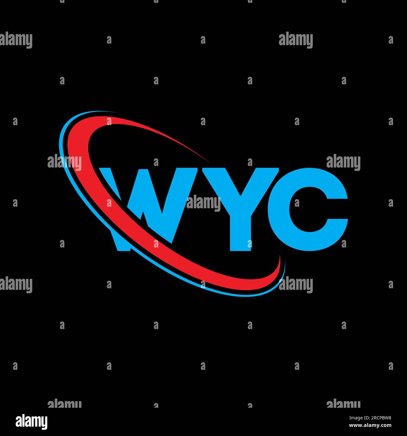 WYC logo. WYC letter. WYC letter logo design. Initials WYC logo linked ...