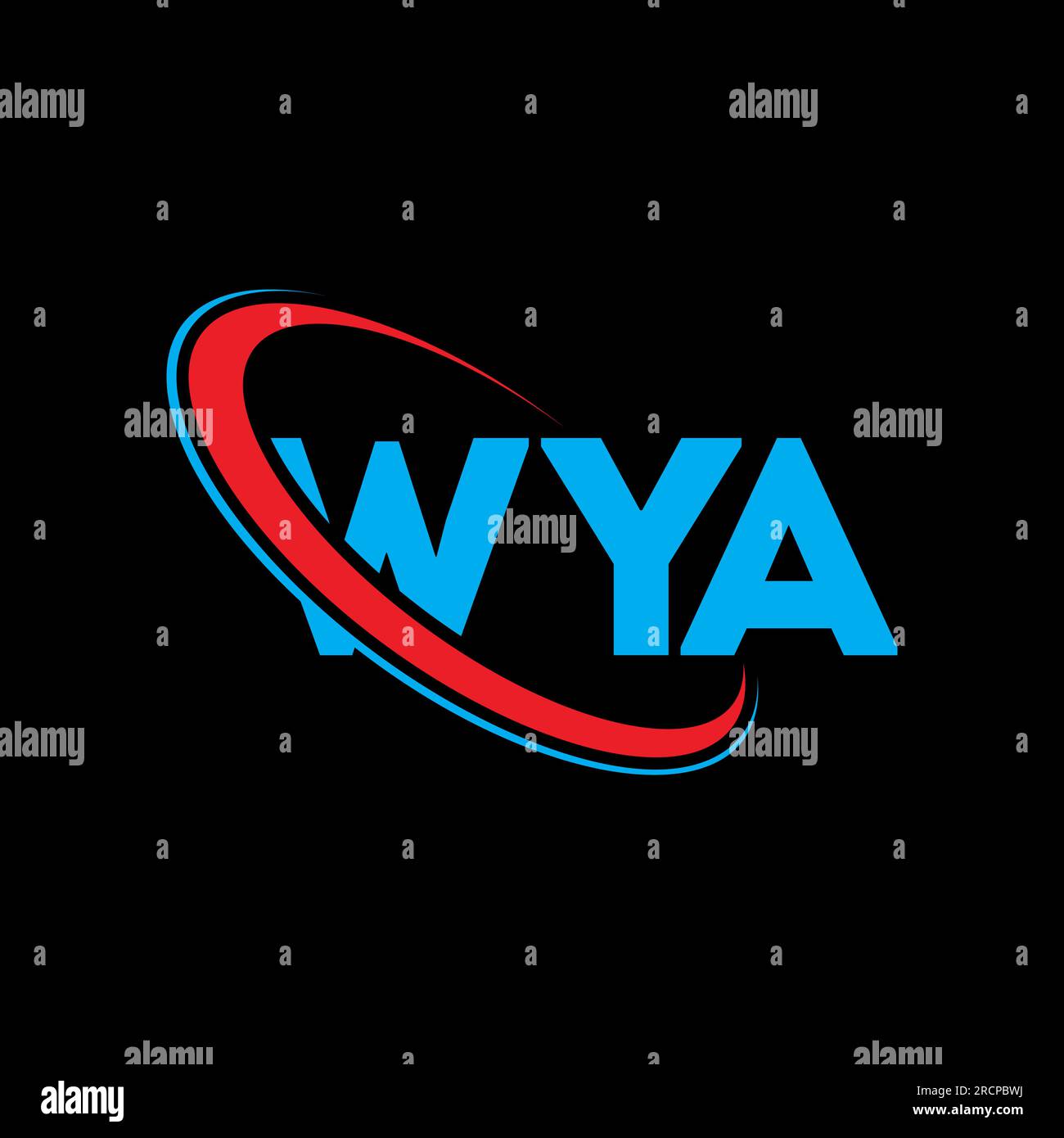 WYA logo. WYA letter. WYA letter logo design. Initials WYA logo linked ...