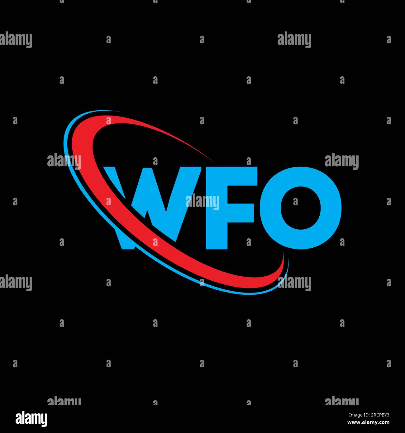 WFO logo. WFO letter. WFO letter logo design. Initials WFO logo linked ...
