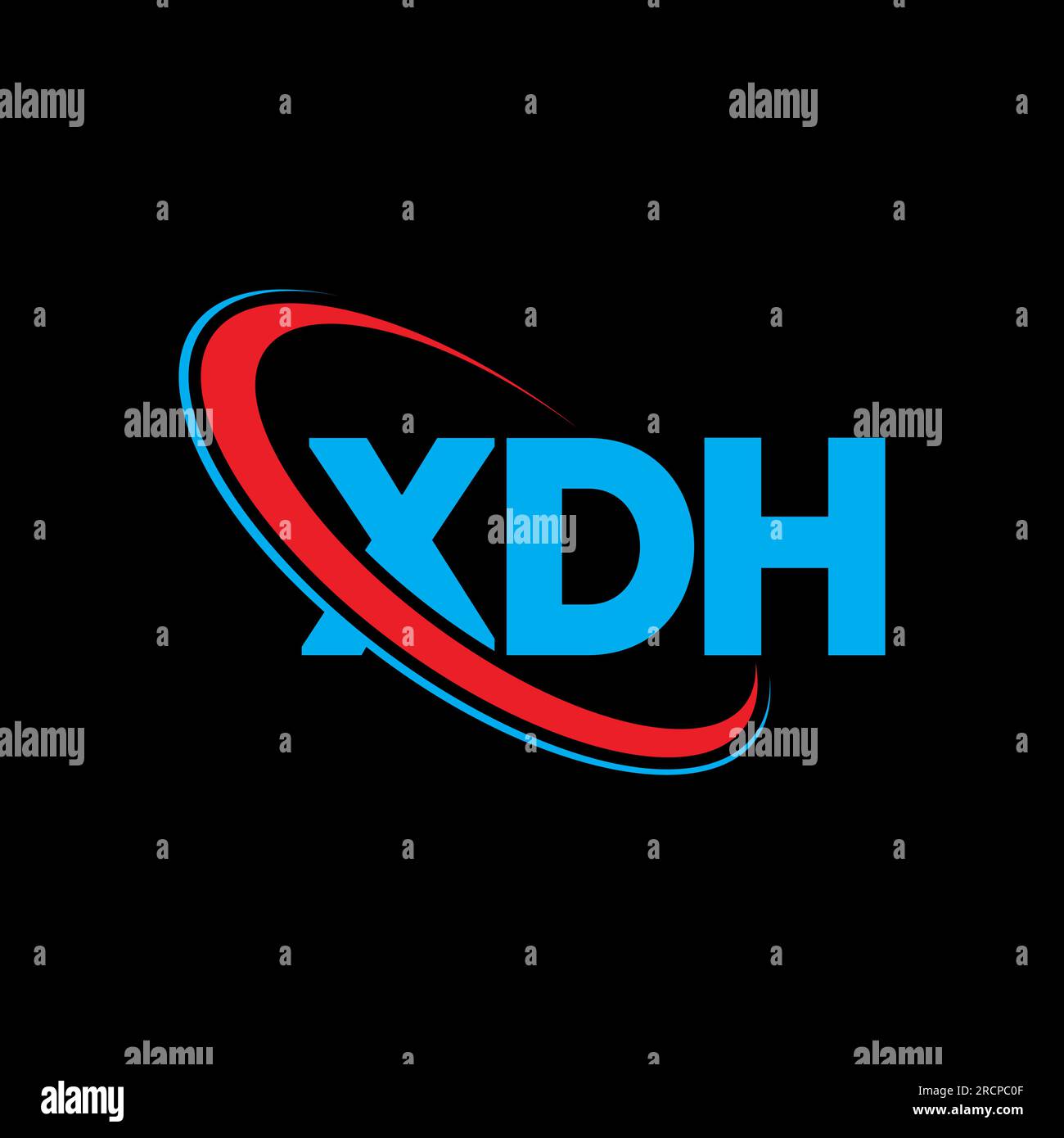 XDH logo. XDH letter. XDH letter logo design. Initials XDH logo linked ...