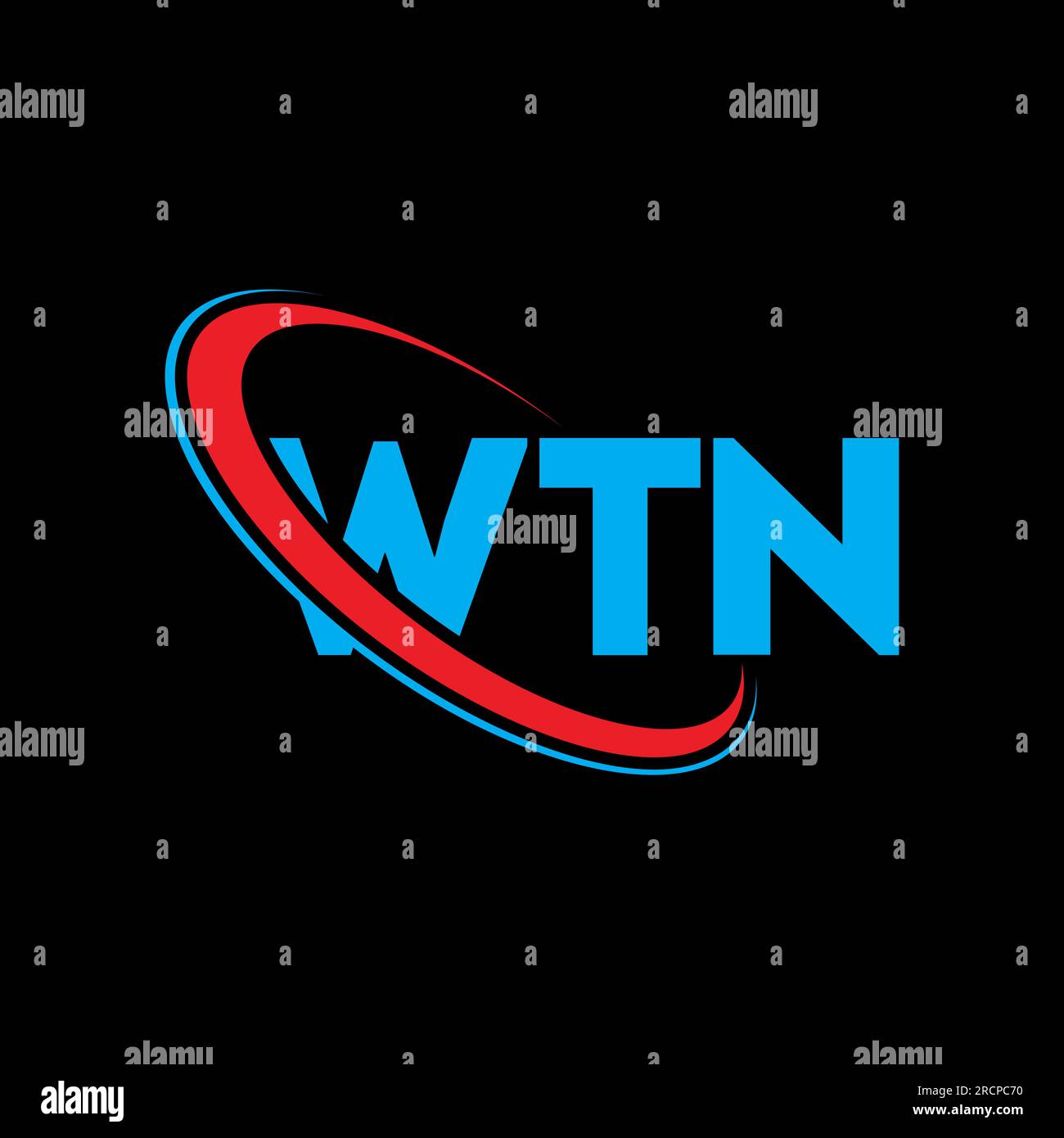 WTN logo. WTN letter. WTN letter logo design. Initials WTN logo linked ...