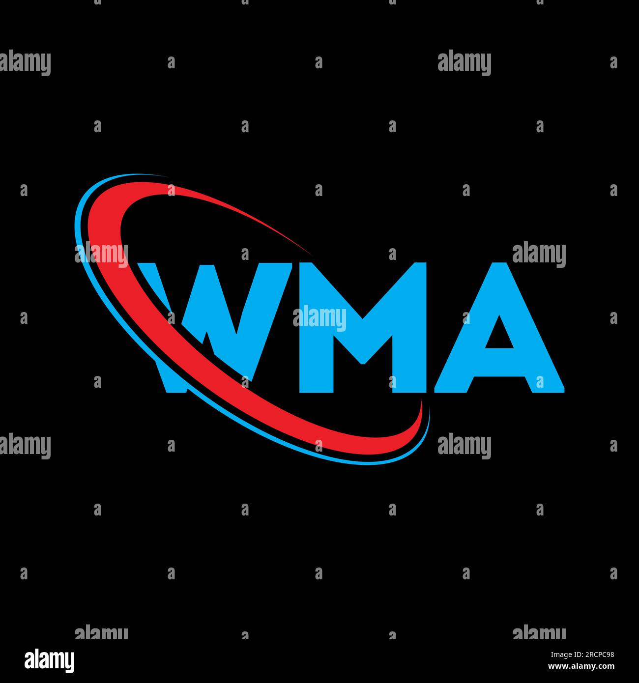 WMA logo. WMA letter. WMA letter logo design. Initials WMA logo linked ...
