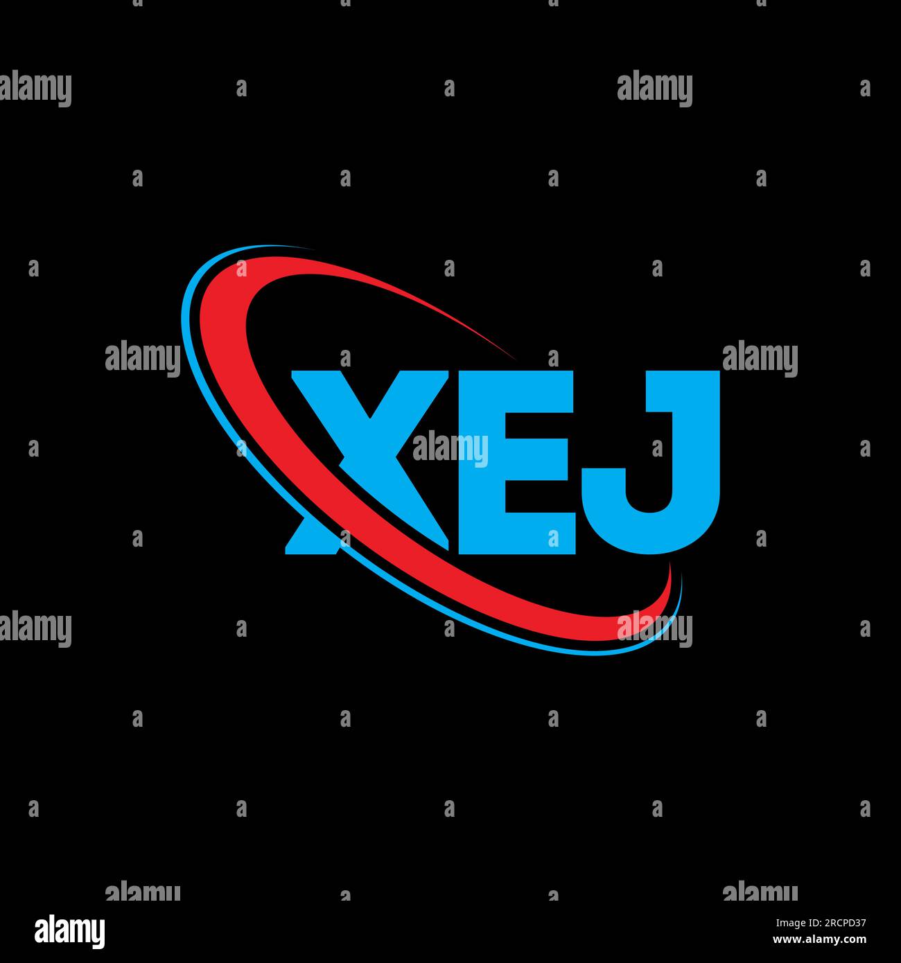 XEJ logo. XEJ letter. XEJ letter logo design. Initials XEJ logo linked ...