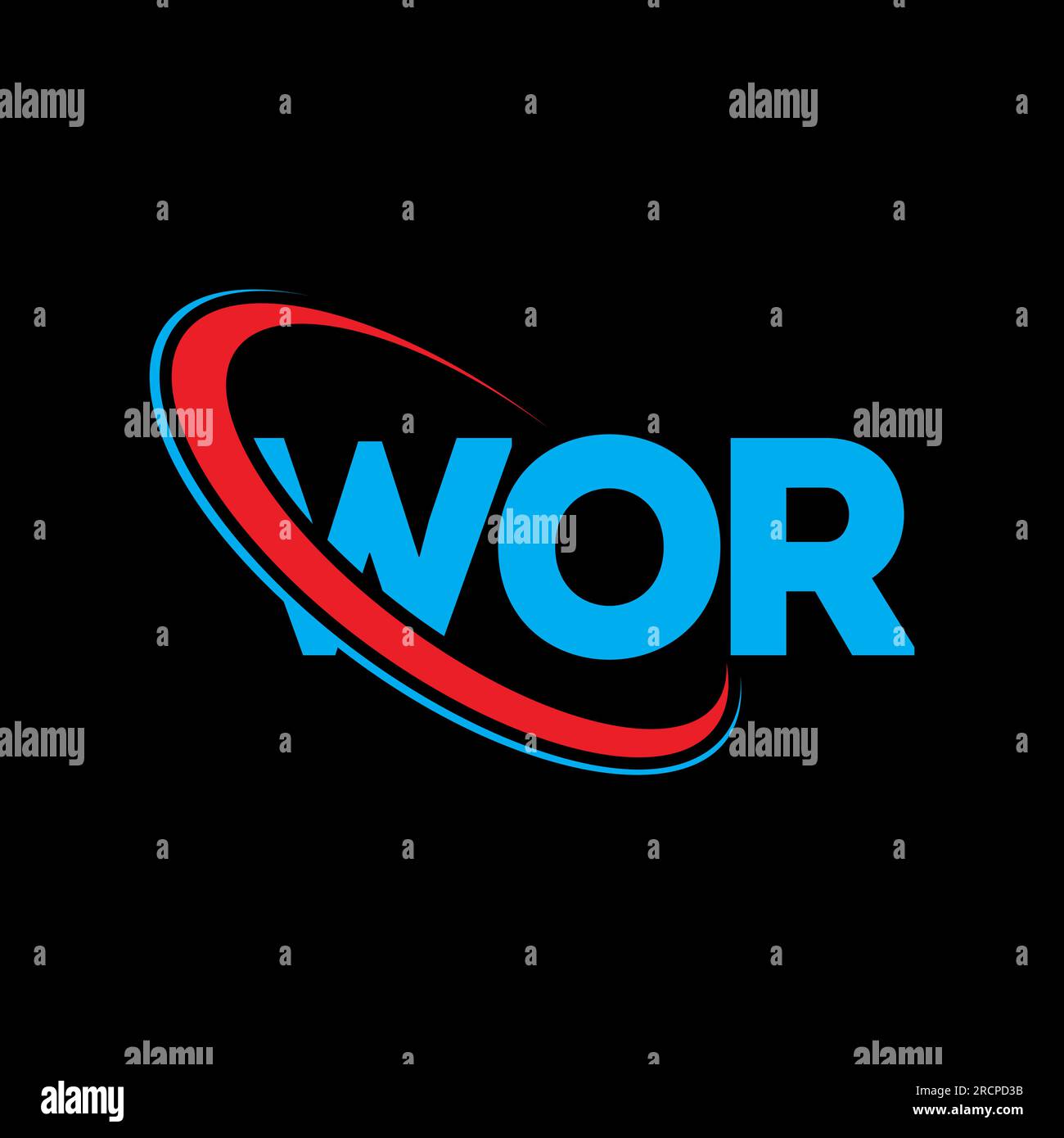 WOR logo. WOR letter. WOR letter logo design. Initials WOR logo linked ...